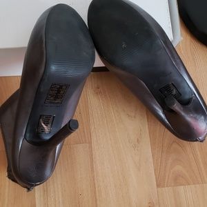 Forever 21 | Shoes | Pewter Booties With Back Zipper | Poshmark